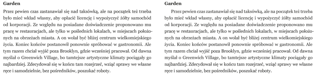 Skład tekstu akapity - DTP i Typografia