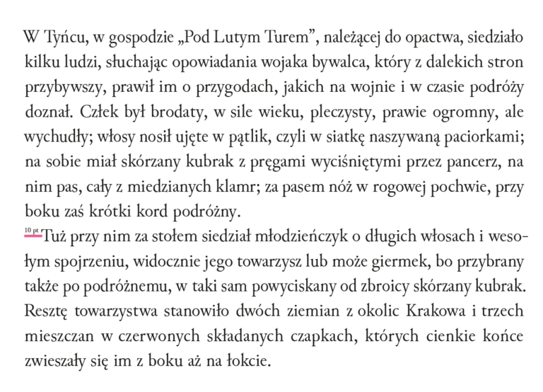 Skład tekstu akapity - DTP i Typografia